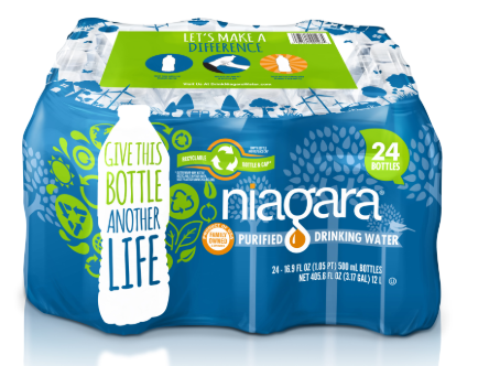 NIA 05L24PK - Niagara NIA24PK Purified Drinking Water, 16.9 oz Bottle ...
